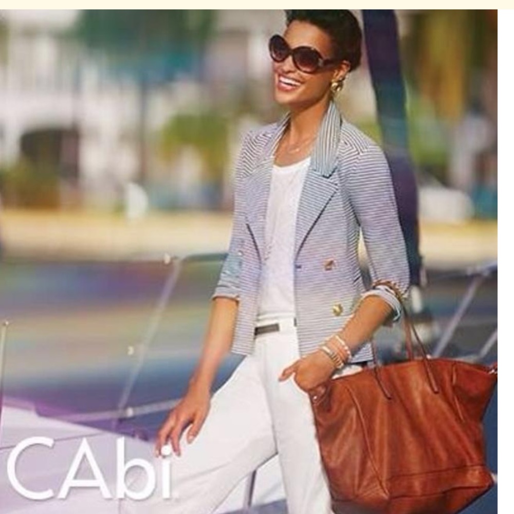 Cabi Stripped Blazer - Gem